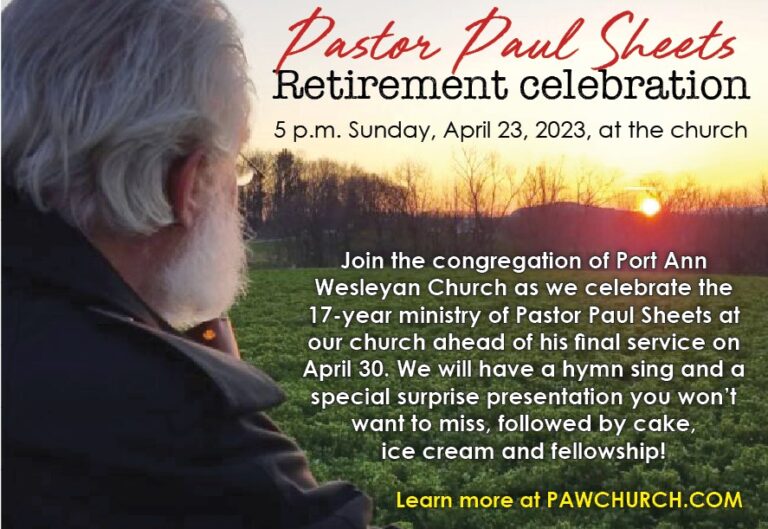 Port Ann Wesleyan plans April 23 retirement celebration for Pastor Paul ...